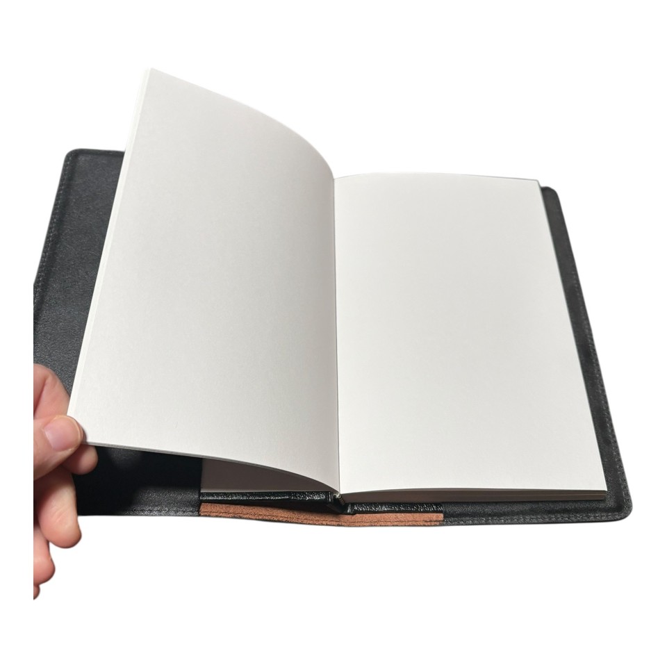 Oberon Design Leather Journal Notebook Maple Leaf Embossed Blank Pages ...