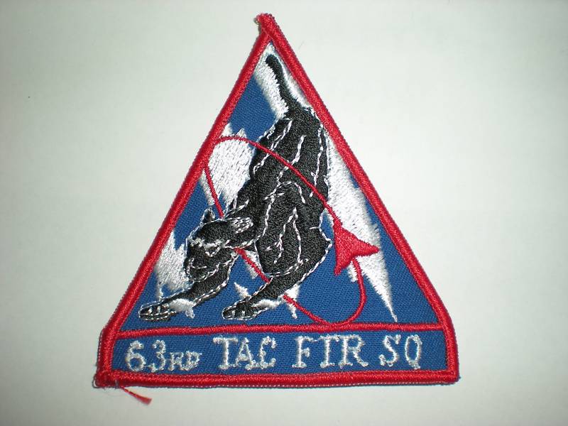 US AIR FORCE 63RD TACTICAL FIGHTER SQUADRON TFS PATCH -COLOR | eBay
