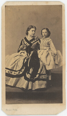 CDV, Circa 1865. Mother Christmas And Sa Girl, Famous to Identify By ...