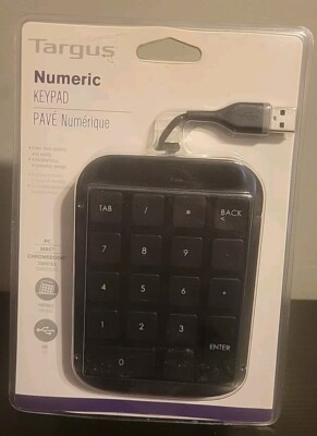 NIP Targus Numeric Keypad PC MAC CHROMEBOOK Compatible USB | eBay