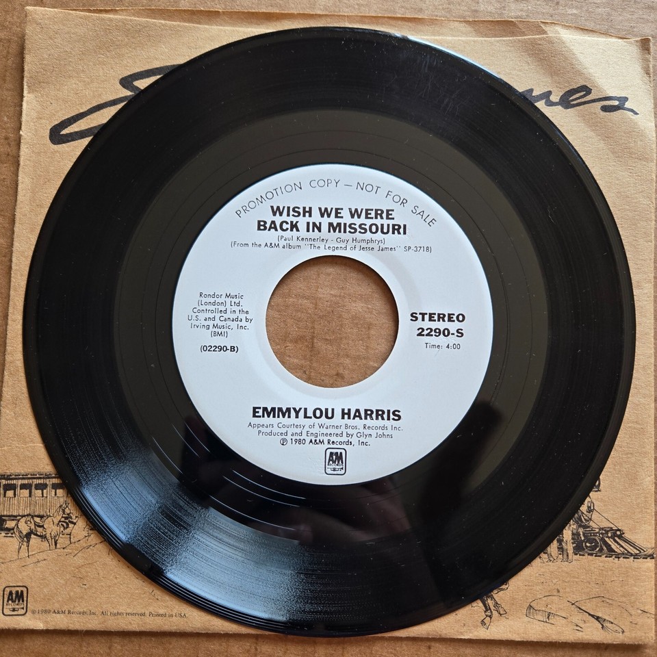 CHARLIE DANIELS Riding With Jesse James/Emmylou Harris 45 Record Vinyl Records | eBay