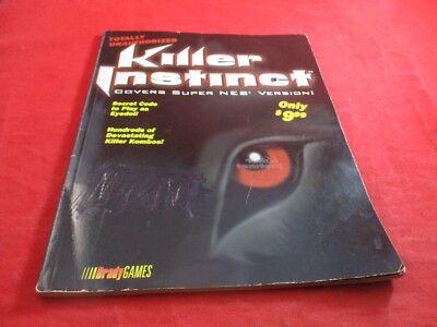 Killer Instinct Super Nintendo SNES BradyGames Code Hint Book Strategy ...