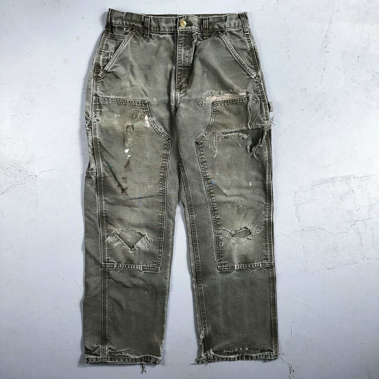 Carhartt VTG Double Knee Carpenter Pants USA B01 B136… - Gem