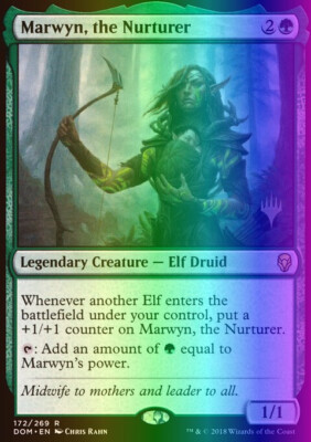 MTG Magic the Gathering Marwyn, the Nurturer (172p/118) Dominaria ...