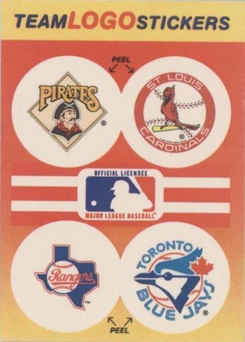 1991 Fleer - Team Logo Stickers St. Louis Cardinals, Texas Rangers ...
