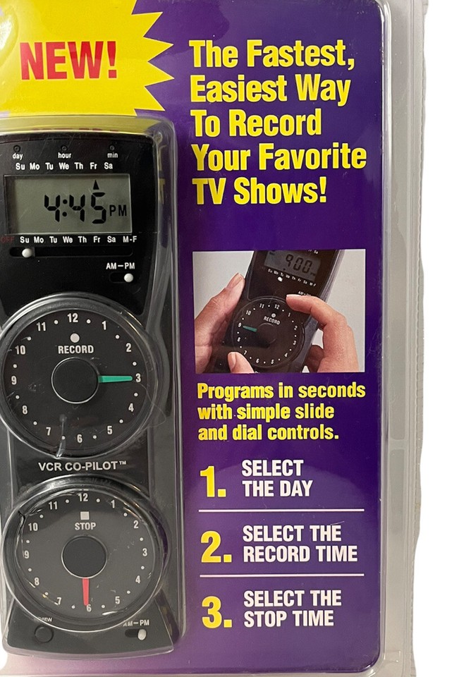 VCR Co-Pilot Programmable Recording Remote Control, Works With All VCR ...
