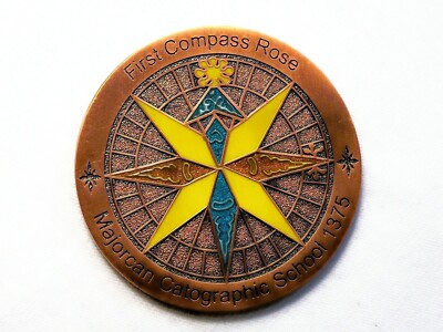 2008 First Compass Rose - MallorGEO - Ant. Copper Finish - Unactivated ...