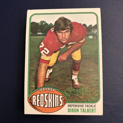 1976 TOPPS DIRON TALBERT #272 WASHINGTON REDSKINS FOOTBALL CARD | eBay