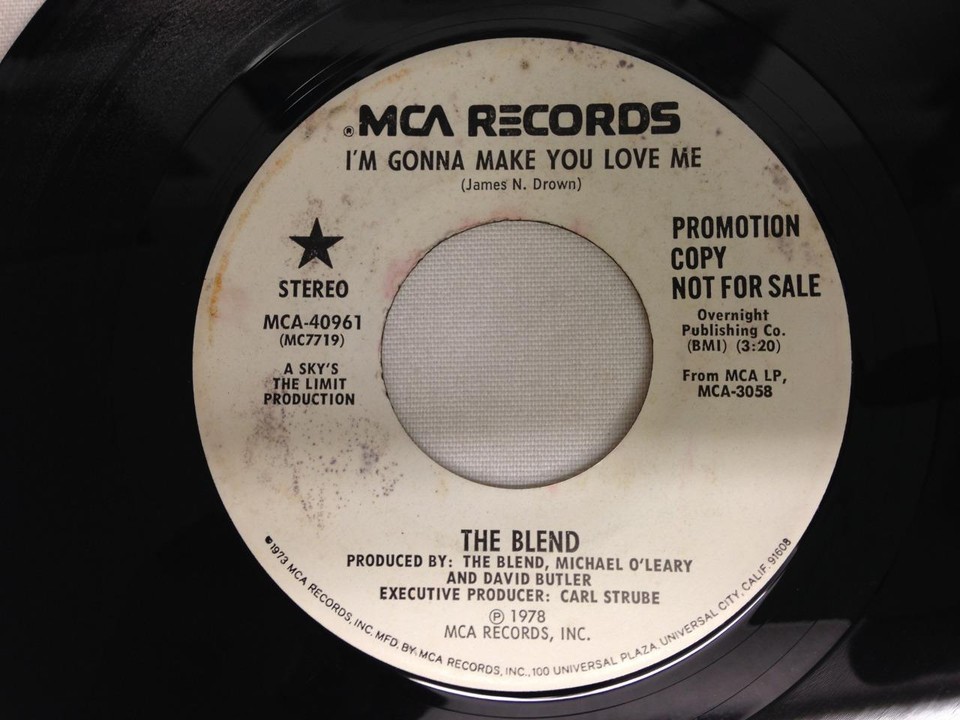 THE BLEND 45: I'm Gonna Make You Love Me, 1978 MCA Records Promo | eBay