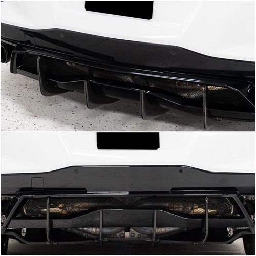 For Chevrolet Corvette C8 Stingray Carbon Fiber Rear Bumper Diffuser ...
