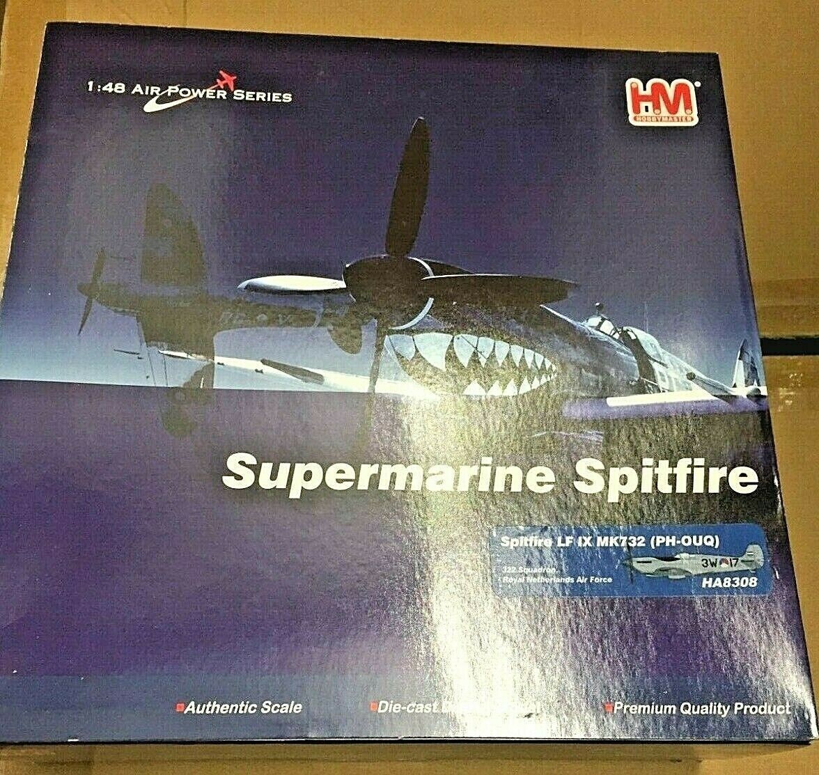 Hobby Master 1:48 HA8308 Supermarine Spitfire Mk IX Diecast Model RNLAF ...