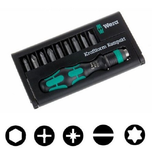 Wera INTERCHANGEABLE SCREWDRIVER SET 11Pcs Hex,Phillips,Pozidriv ...