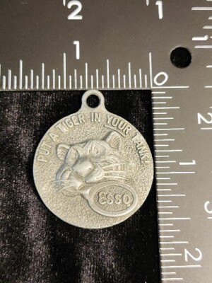 Old Vintage "ESSO-PUT A TIGER IN YOUR TANK!" KEYCHAIN-KeyClub Houston ...