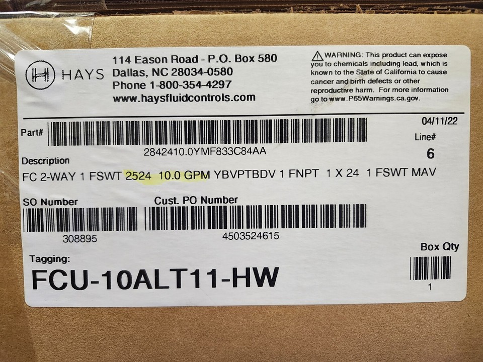 HAYS Fluid Control Valve Series 2524, Automatic Y-Ball Hose Kit | eBay