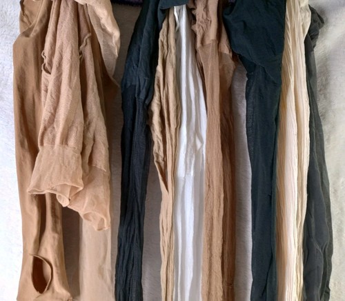 Lot of 10 NYLON Hosiery Pantyhose~Mixed Brands and Colors READ ...