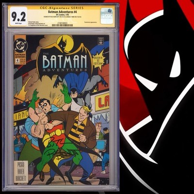 CGC 9.2 SS Batman Adventures #4 signed by Bruce Timm & Rick Burchett ...