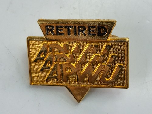 Retired American Postal Workers Union Pinback Badge | eBay
