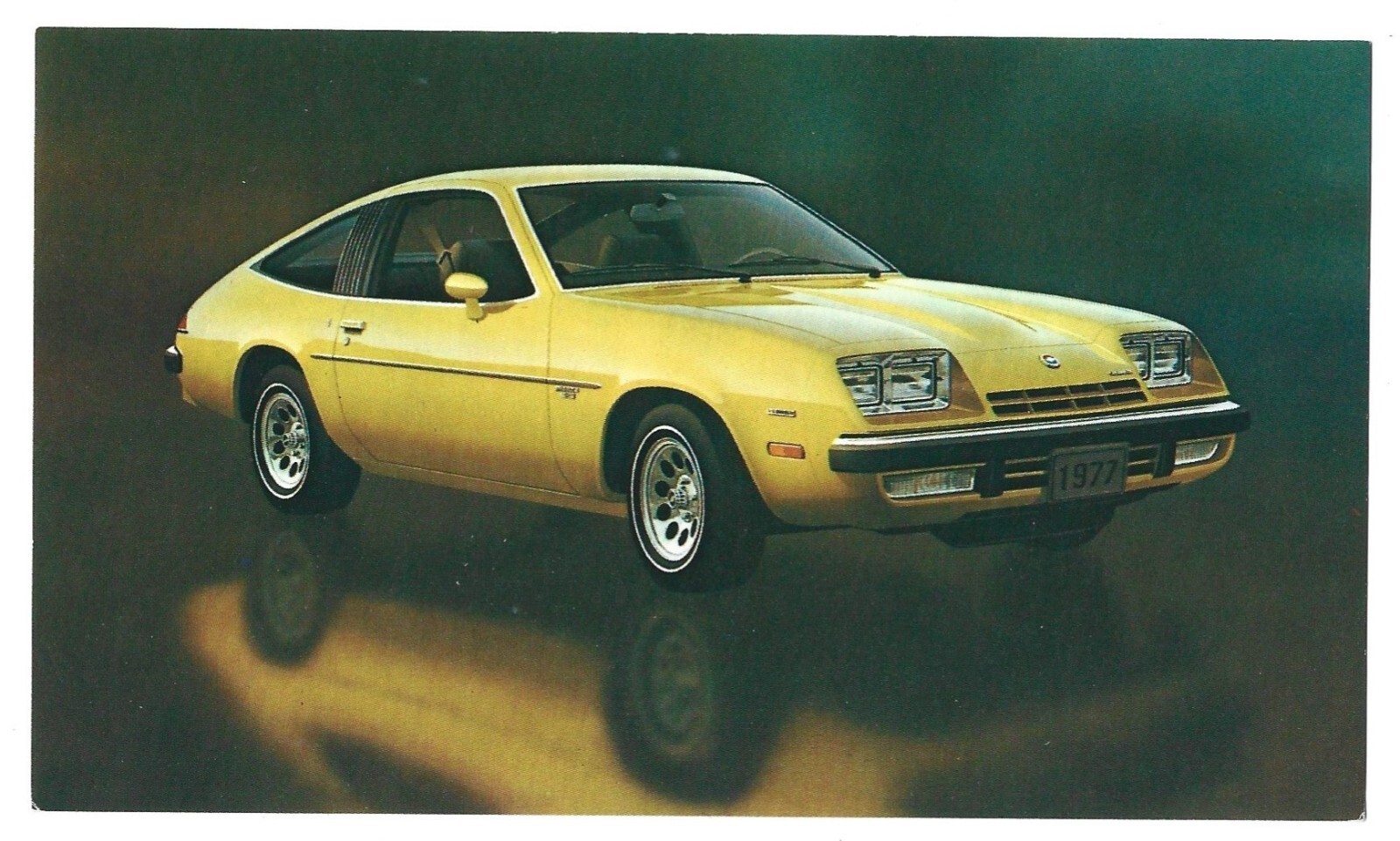 Postcard 1977 Monza 2+2 Hatchback Coupe Chevrolet Vintage Car ...