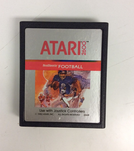 Realsports Football (Atari 2600, 1982) Authentic Cartridge Only | eBay
