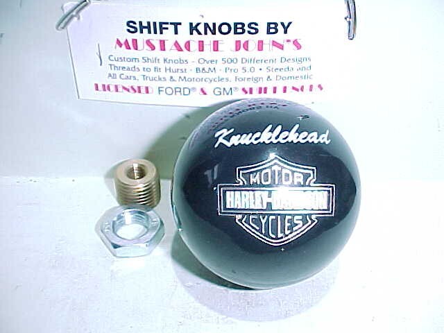 Knucklehead, Custom made Shift knob, jockey shift Knob (Black ) | eBay