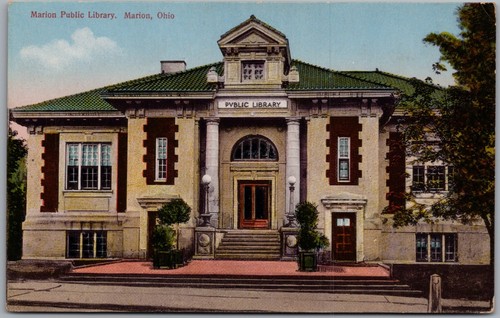 Marion Public Library Marion Ohio Postcard Y254 | eBay