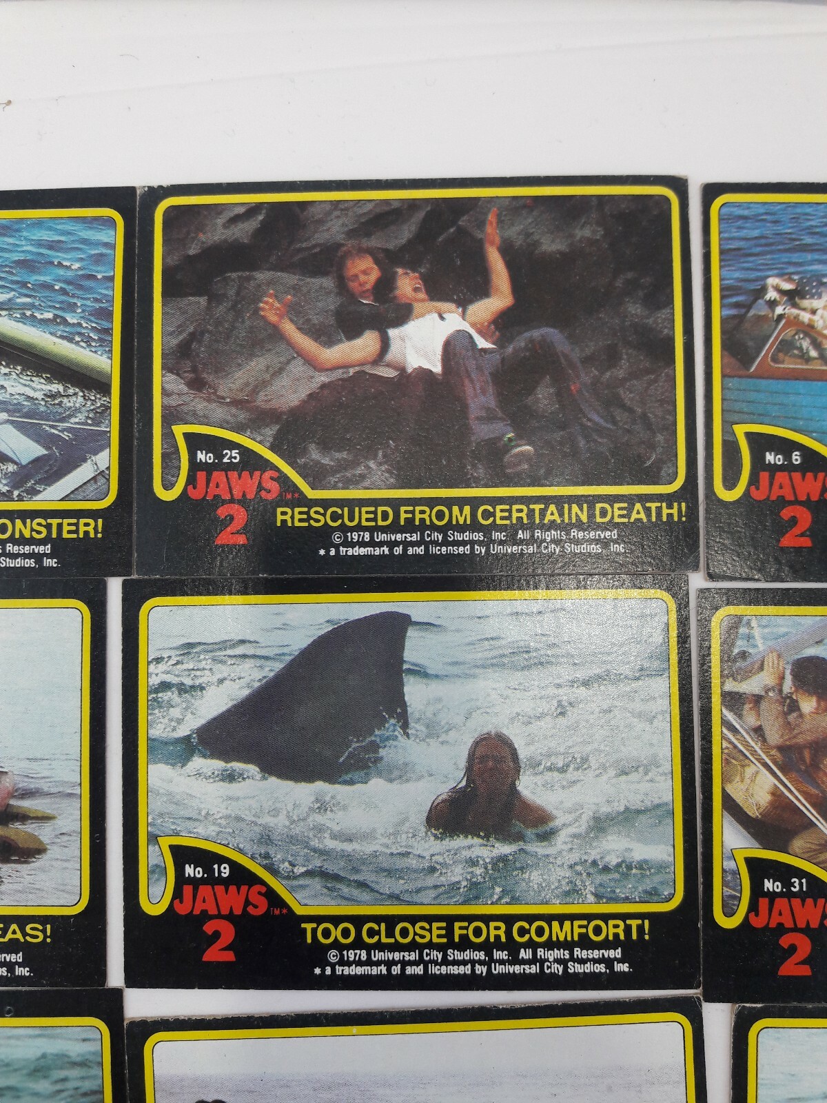 1978 Topps JAWS 2 Trading Card Lot 12 cards | eBay