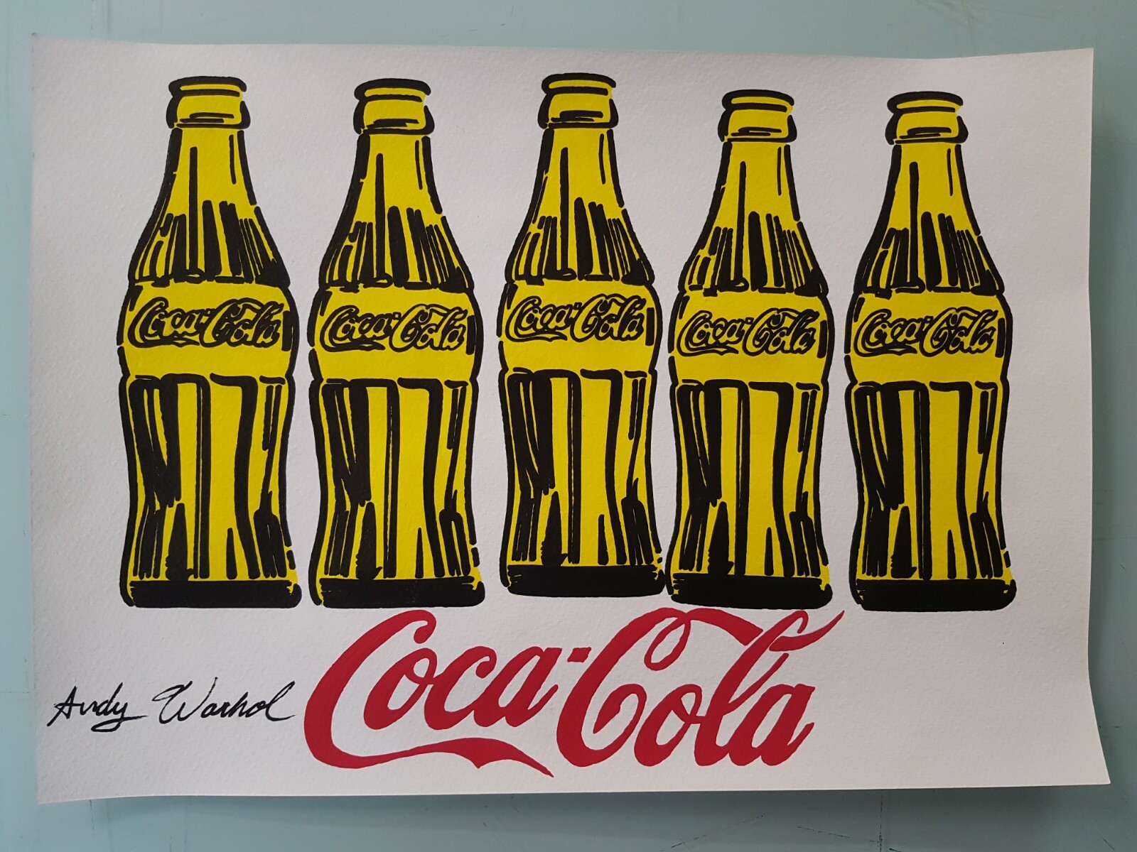 Andy Warhol Pop Art Paintings Coca Cola
