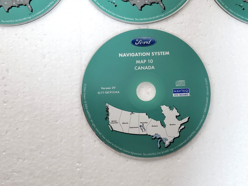 2004 FORD Navigation System US & Canada GPS Maps, 7 - CD Disc's # 5L1T ...