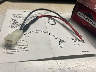 OEM Briggs Stratton 393456 Alternator Charging Diode Dual Circuit 1-6 ...