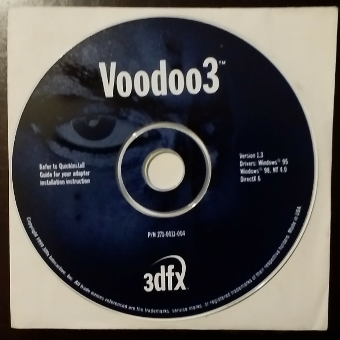 Voodoo3 3dfx Graphics Driver Disc - Perfect Condition | eBay