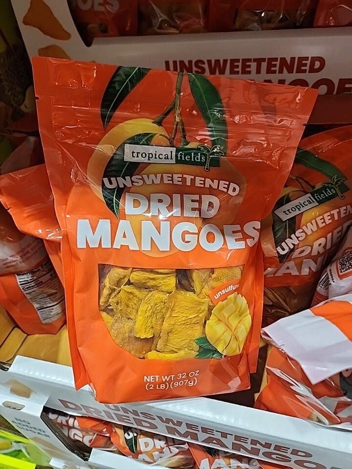 Unsweetened & Unsulfured dried mangoes 32 oz. - Tropical Fields. - 1 PK ...