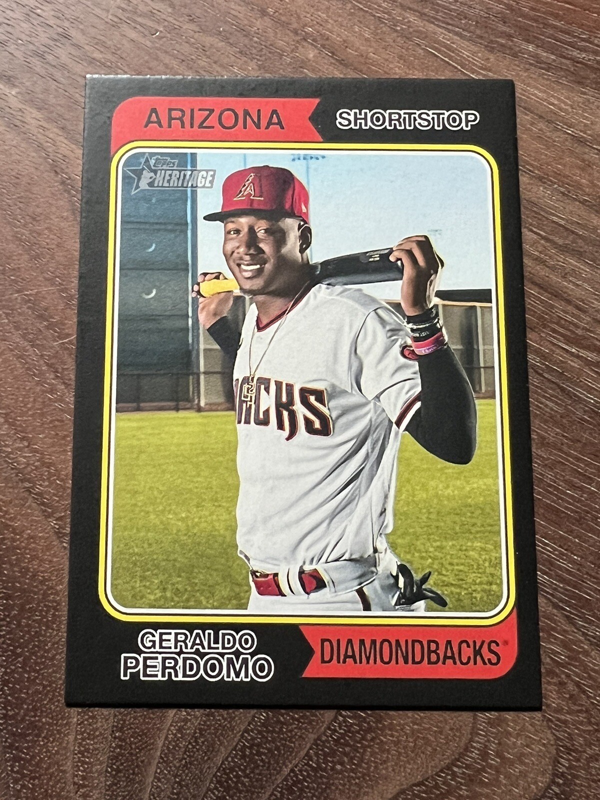 2023 Topps Heritage Geraldo Perdomo Black Border /50 DBacks | eBay