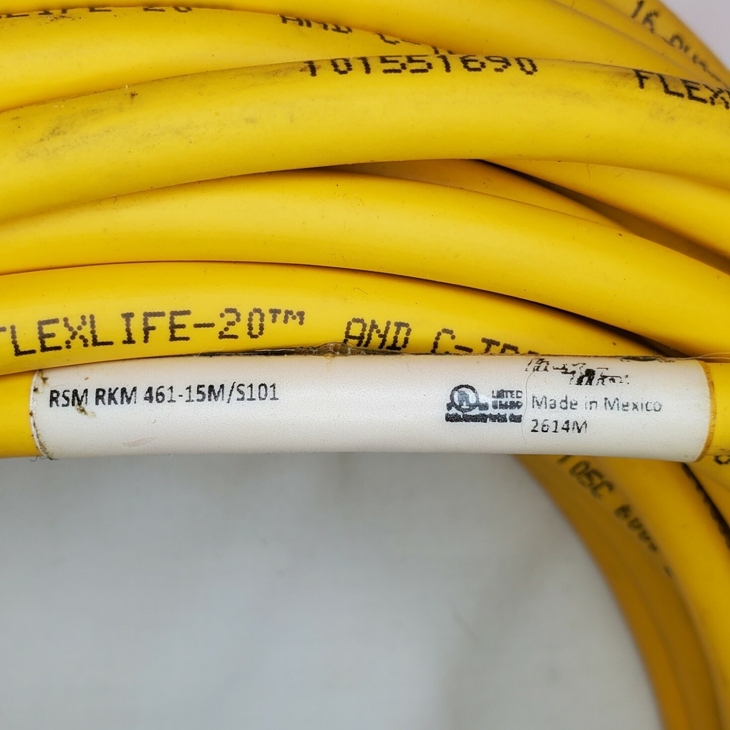 HENROB TURCK U-41504 26-01452-15.0 RSM RKM 461-15M/S101 4-POLE CORDSET ...