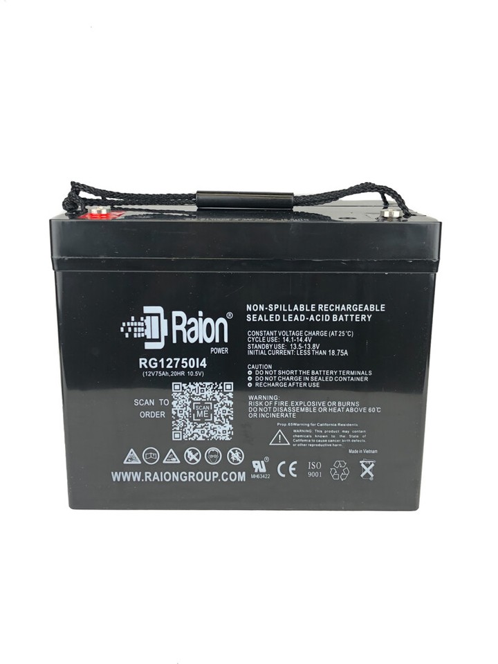 Raion Power 12V 75Ah Battery For Orthofab/Lifestyles (Fortress ...