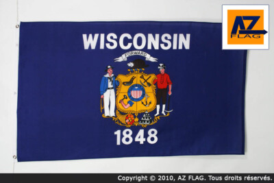 WISCONSIN FLAG 2' x 3' - US STATE OF WISCONSIN FLAGS 60 x 90 cm ...