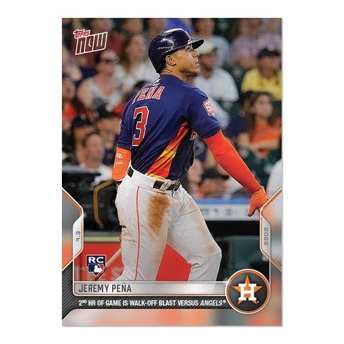 JEREMY PENA 2022 TOPPS NOW ROOKIE CARD HOUSTON ASTROS #460 WALK-OFF HR ...