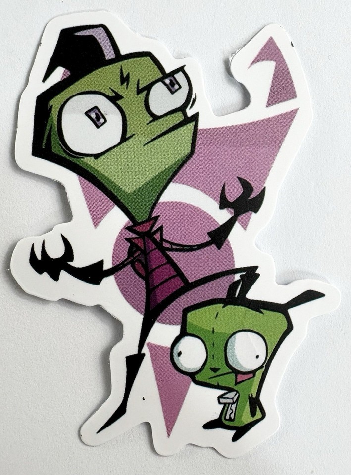 Set Of 6 Invader Zim Fan Art Alien Animated Cartoon TV Show Assorted ...