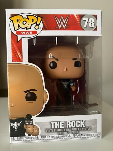 Funko Pop! WWE #78 The Rock (Microphone) with Protector | eBay
