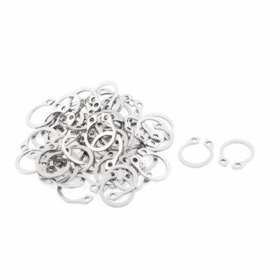 12mm Stainless Steel External Internal C-Clip Retaining Snap Ring 50pcs ...
