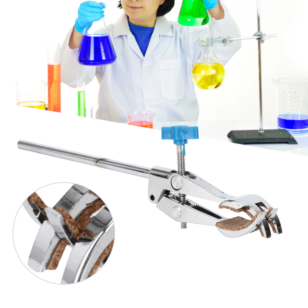4 Jaws Universal Clamp Clip Laboratory Flask Condenser Test Tube Clamp ...