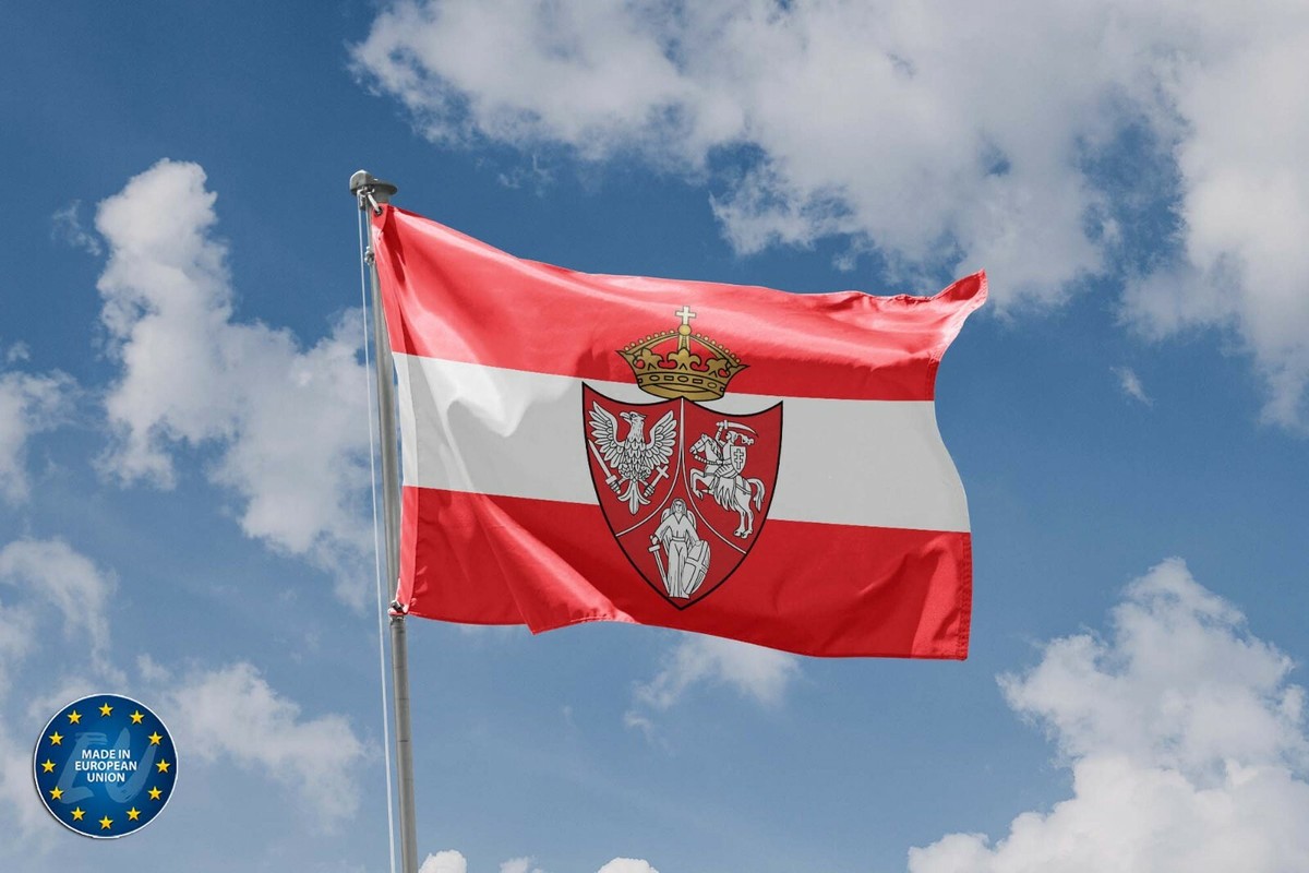 Polish Commonwealth Flag Forming Polish Lithuanian Commonwealth Be