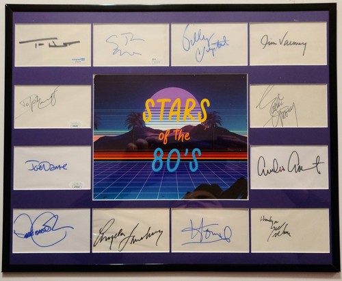 Stars of the 80's Signed 16x20 Index Card Display 1 of a Kind ...