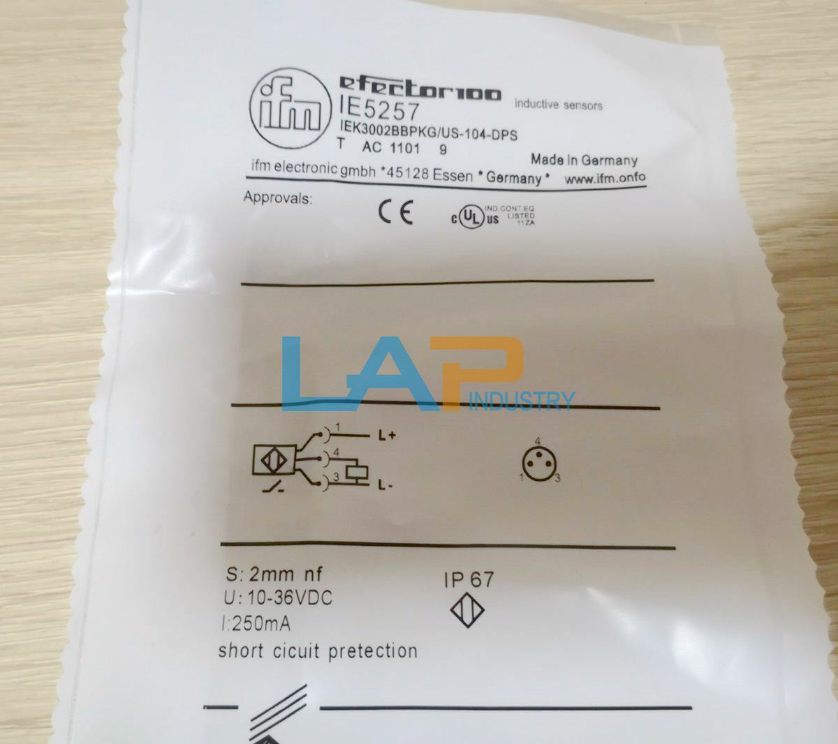 1PCS New For IFM IE5257 IEK3002BBPKG/US-104-DPS Proximity Switch Sensor | eBay