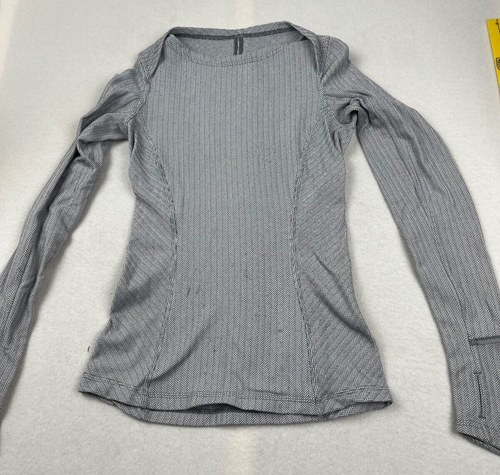 Lululemon Silver Activewear Long Sleeve Sweater Sz 2 | eBay