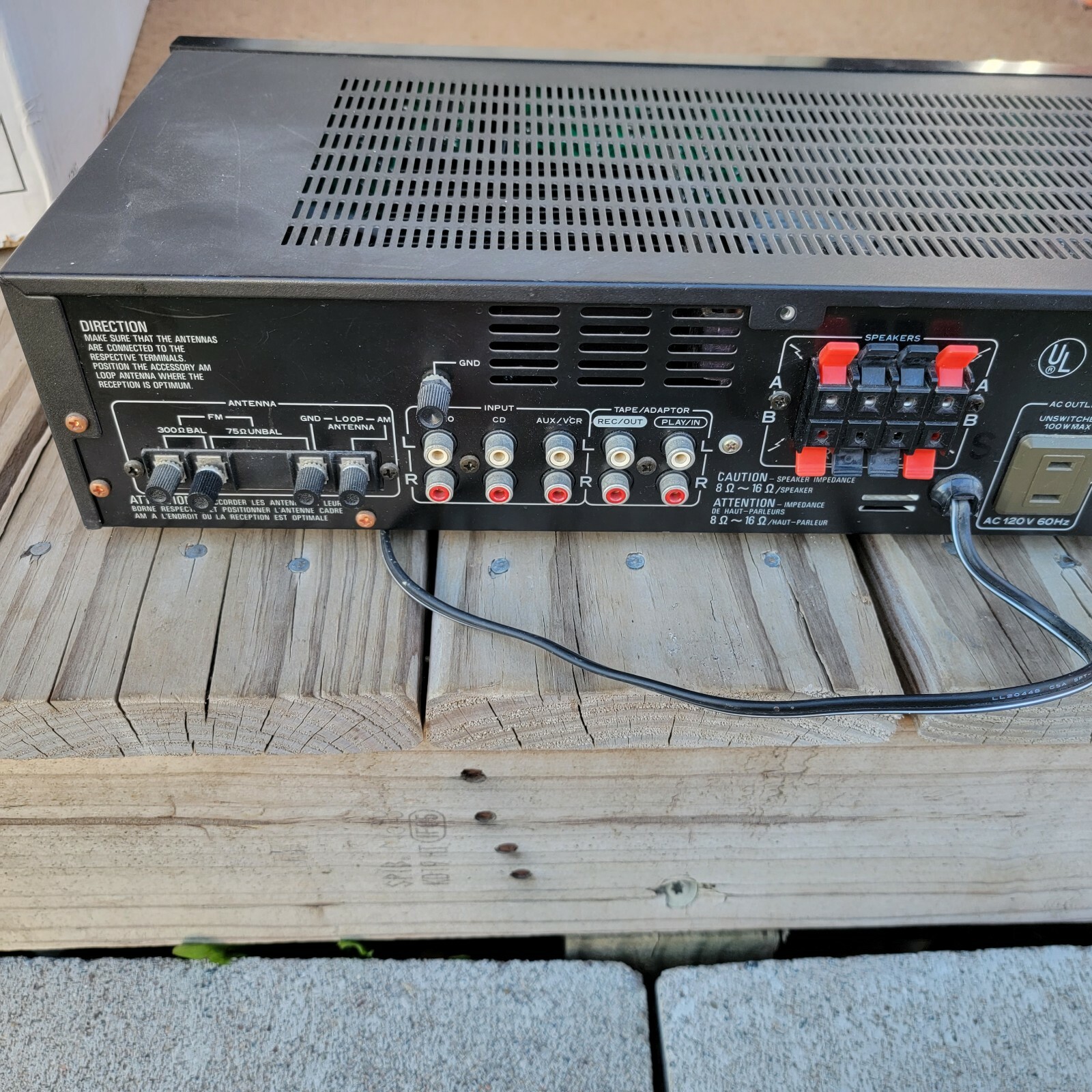 Pioneer SX-1600 AM/FM Stereo Receiver - Equalizer - Powered On ...