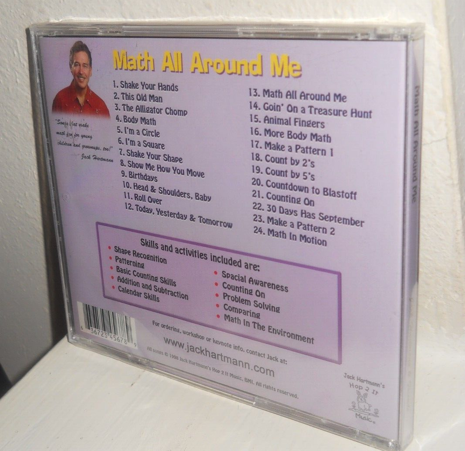 Math All Around Me (1998) Jack Hartman New factory Sealed CD-ROM ...