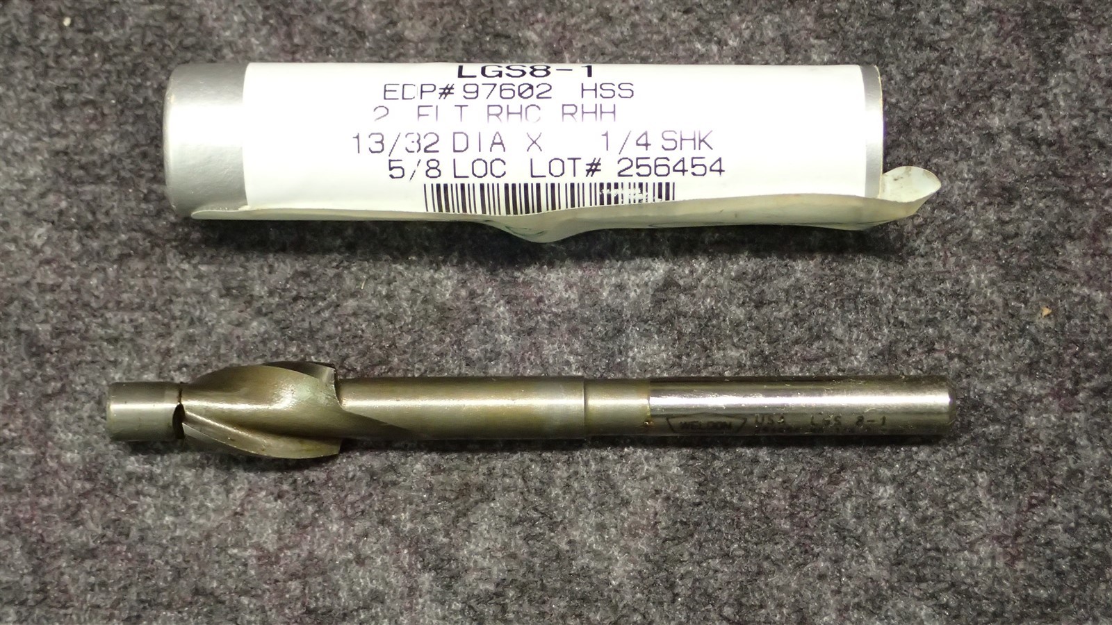 WELDON Solid Pilot Counterbore Socket-Head Cap HSS 13/32" 2FL LGS8-1 ...