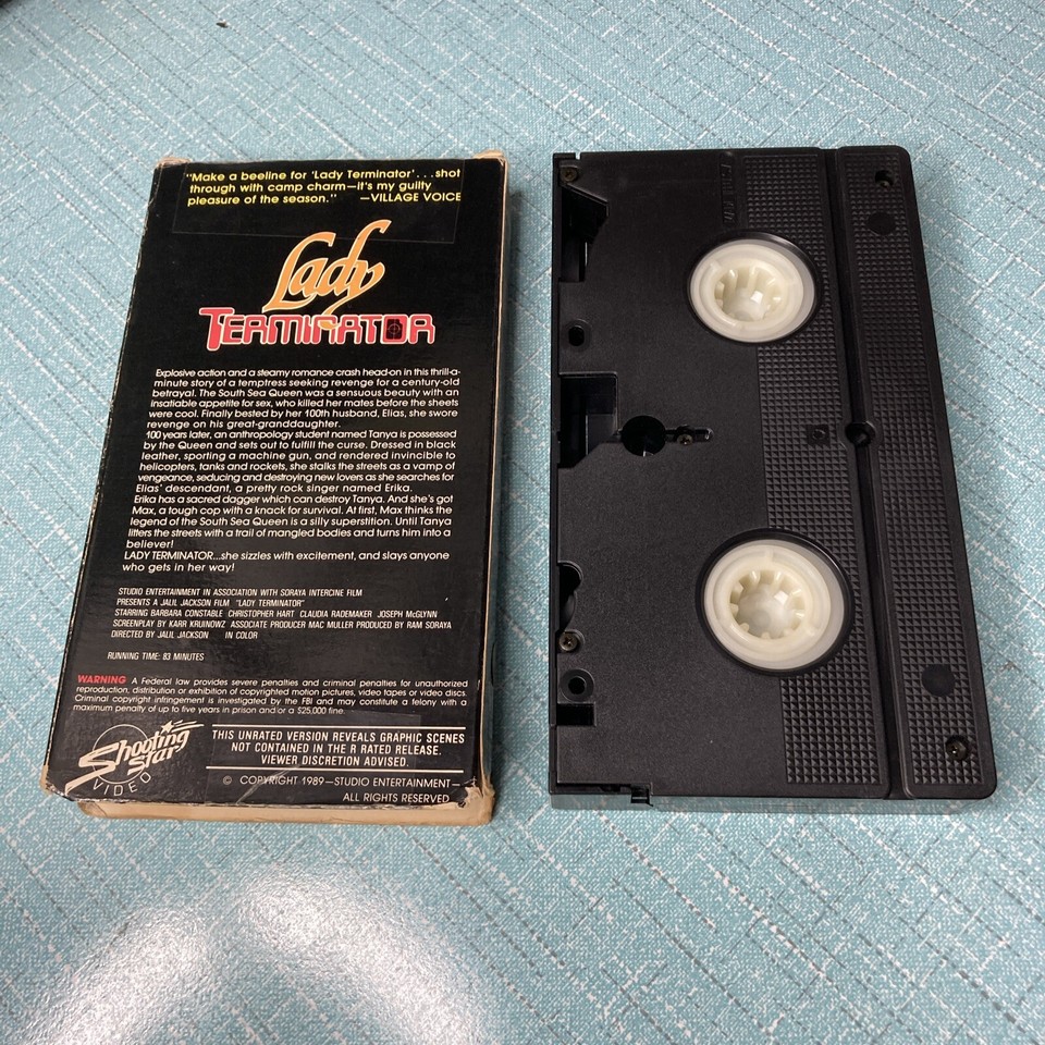 Lady Terminator VHS Shooting Star Video 1989 *READ DESCRIPTION!!* | eBay