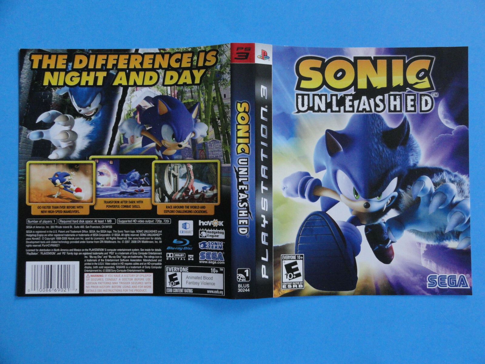 Sonic Unleashed Ps3 Cover