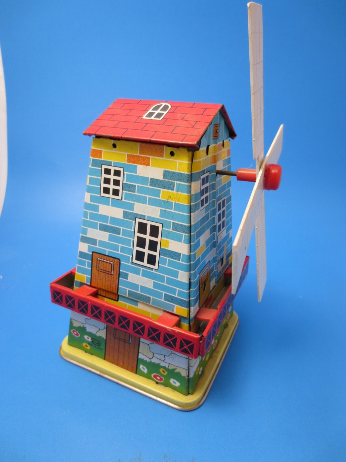 SHUDO VINTAGE TIN WINDMILL BANK MADE IN JAPAN | eBay